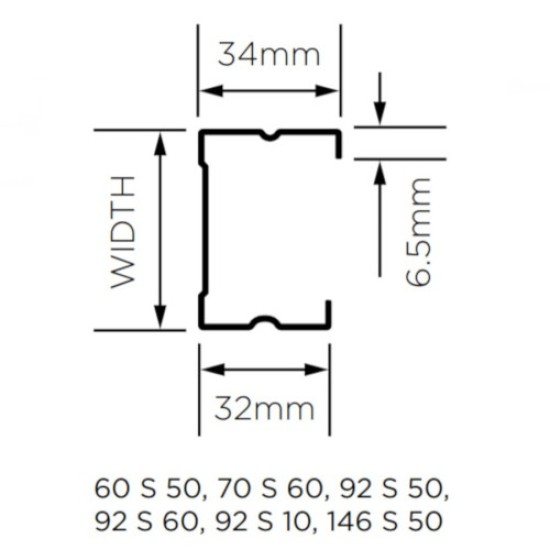 British Gypsum Gypframe 60 S 50 C Stud 3 M Metal Stud Partition British Gypsum Gypframe 60 S 50 C Stud 3 M Metal Stud Partition